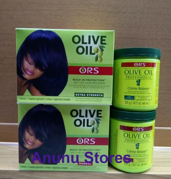 Organic Root Stimulator Olive Oil No-Lye Relaxer Or Professional Crème ...