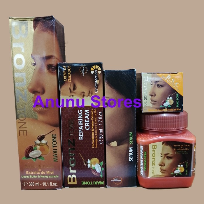 Bronz Tone Maxi Tone Fade Milk with Cocoa Butter & Honey Extracts Skin ...