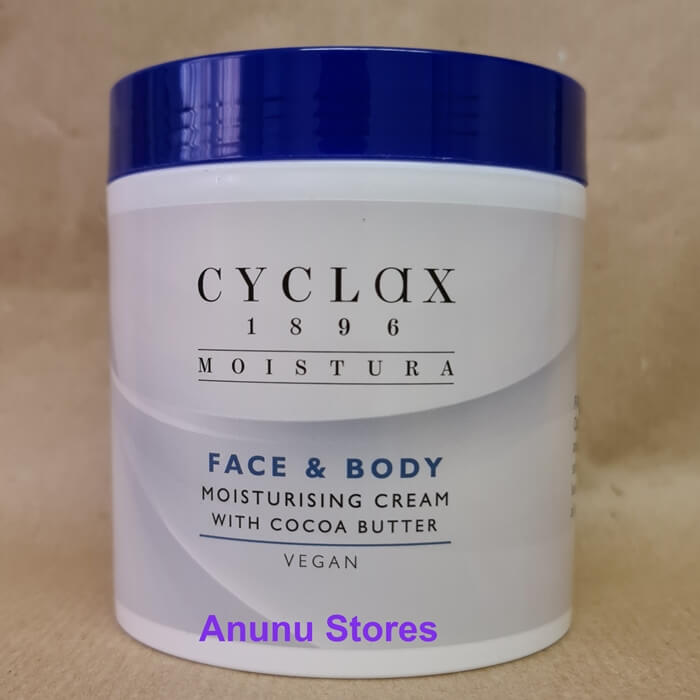 Cyclax Face And Body Moisturising Cream With Cocoa Butter 500ml
