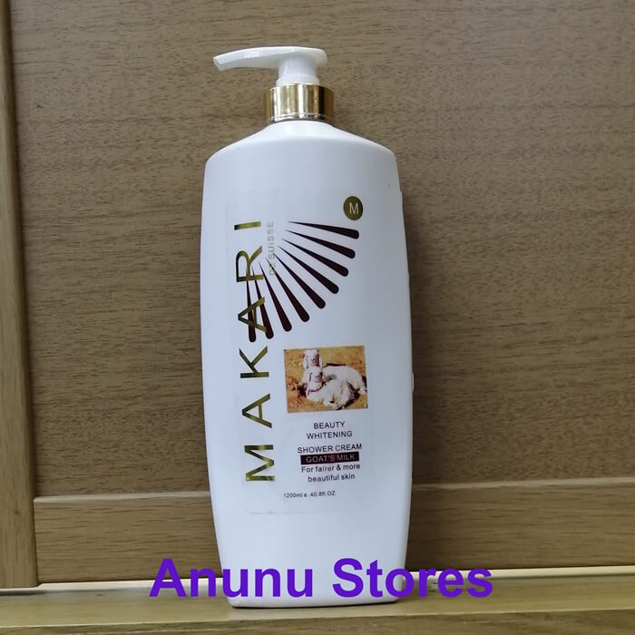 Makari Beauty Whitening Shower Cream Goat Milk - 1200ml