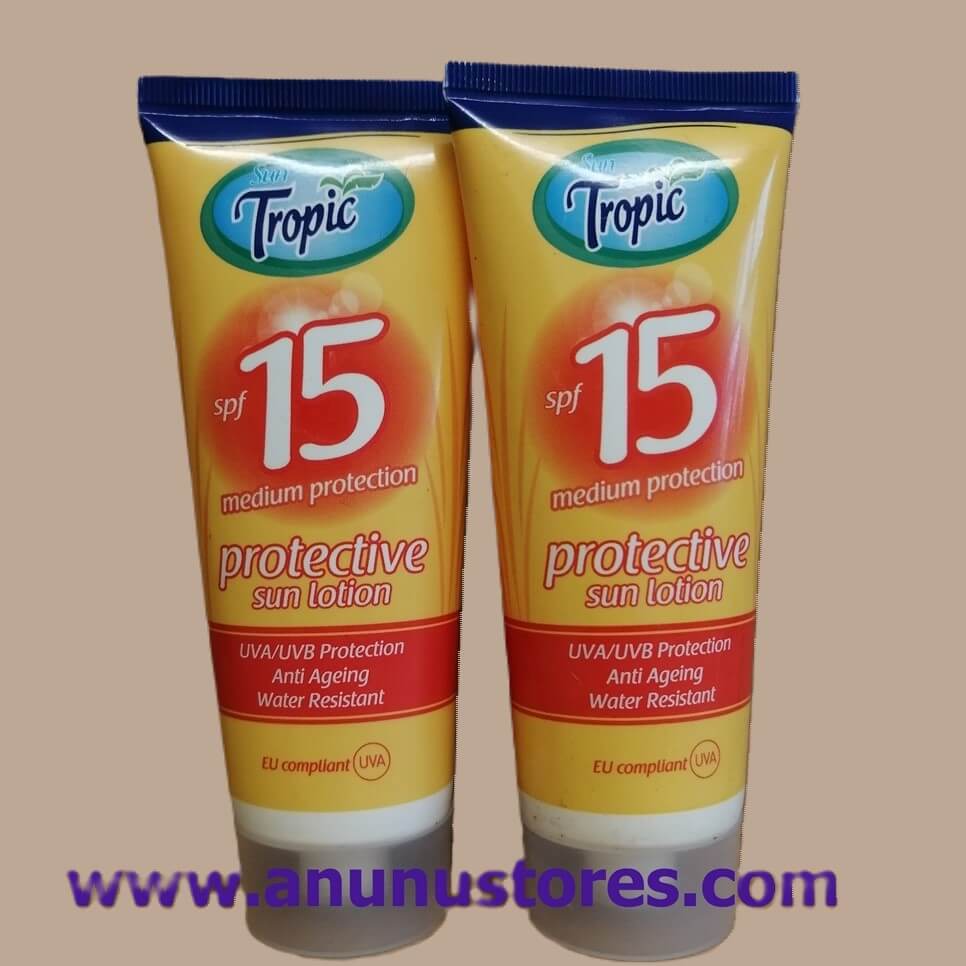 Sun Tropic Sun Lotion SPF 15 Medium Protection - 2 x100ml